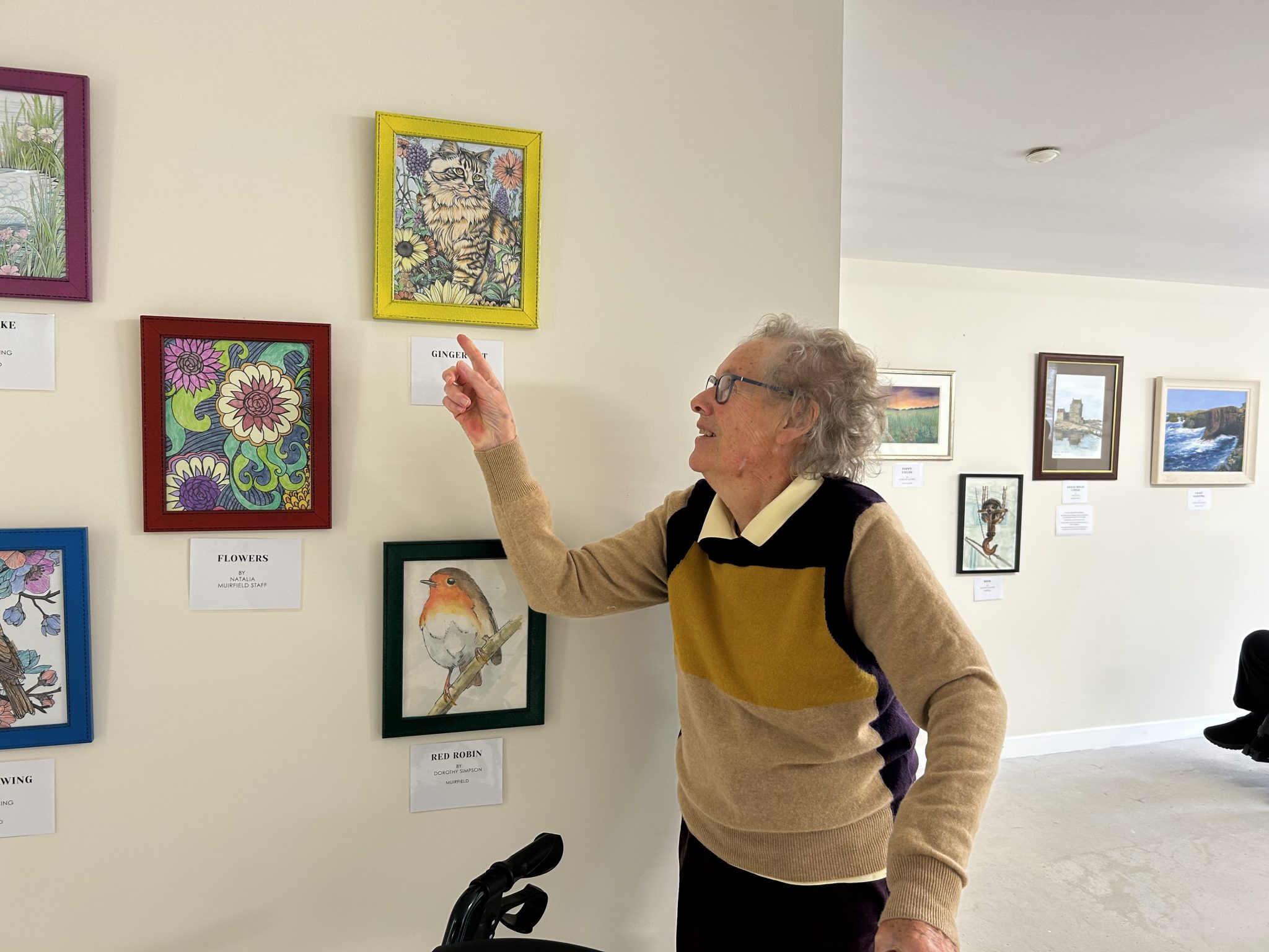 care home activities | art exhibition | Muirfield | Gullane