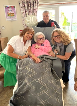 care home celebrations | 90th birthday | Ashley Court | Edinburgh