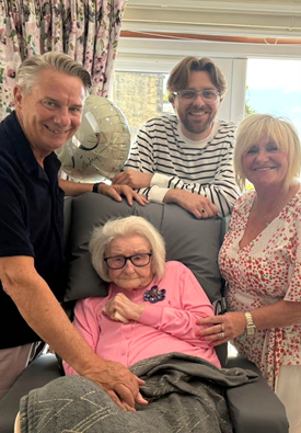 care home celebrations | 90th birthday | Ashley Court | Edinburgh